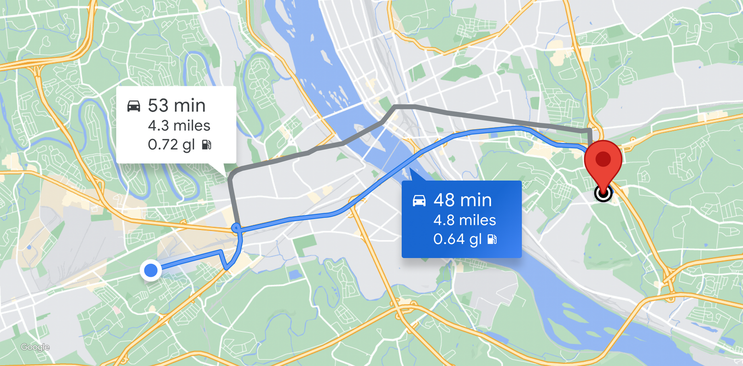 Google recently announced eco-friendly routing leading to more ...